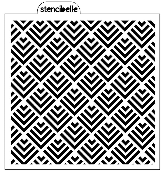 Chevron Pyramid Stencil Design - SVG FILE ONLY – stencibelle