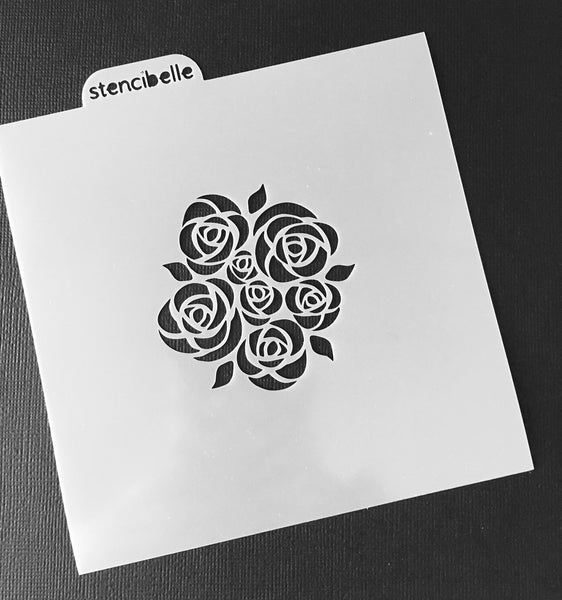 Bouquet of Roses Stencil Design - SVG FILE ONLY – stencibelle
