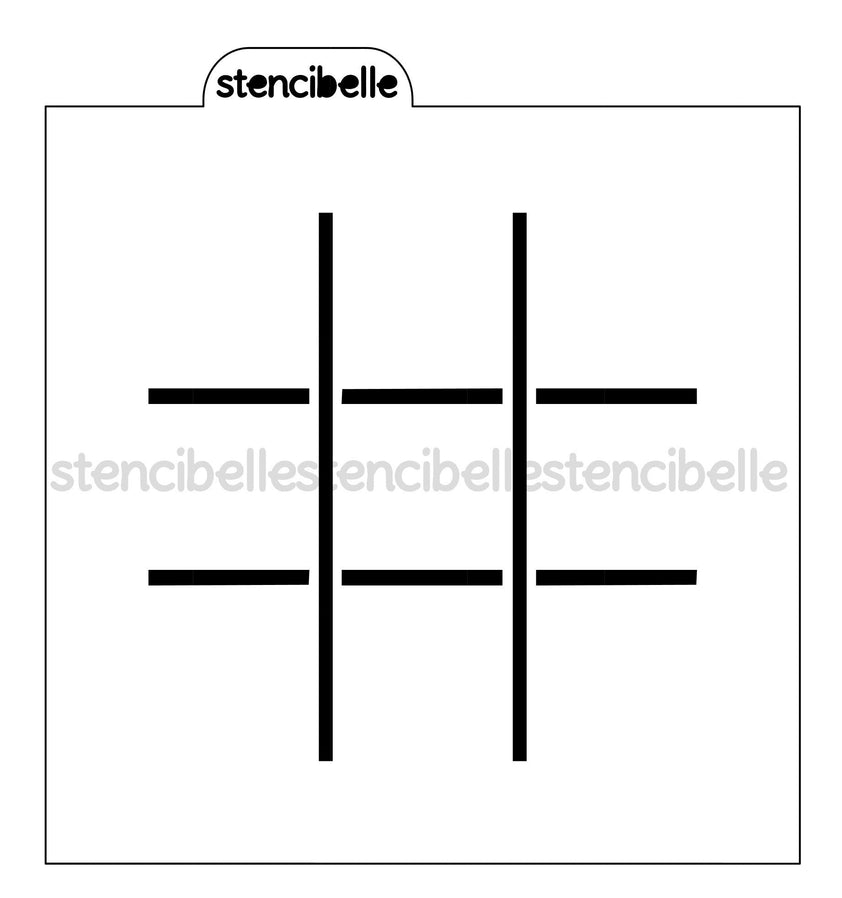 Tic Tac Toe Stencil Design - 3 Sizes - SVG FILE ONLY – stencibelle