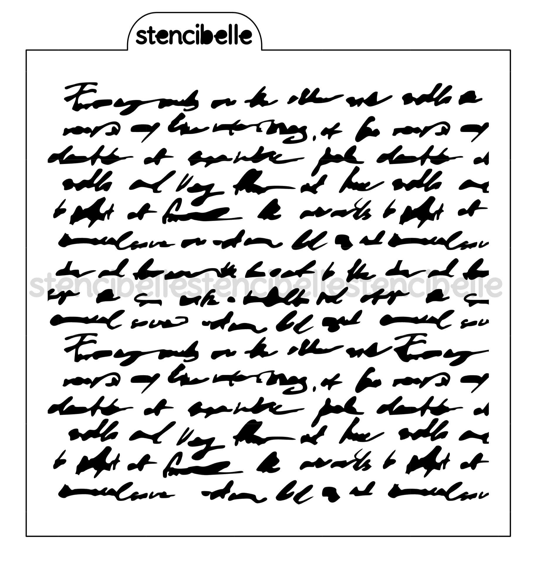 Vintage Script Stencil Design - SVG FILE ONLY – stencibelle