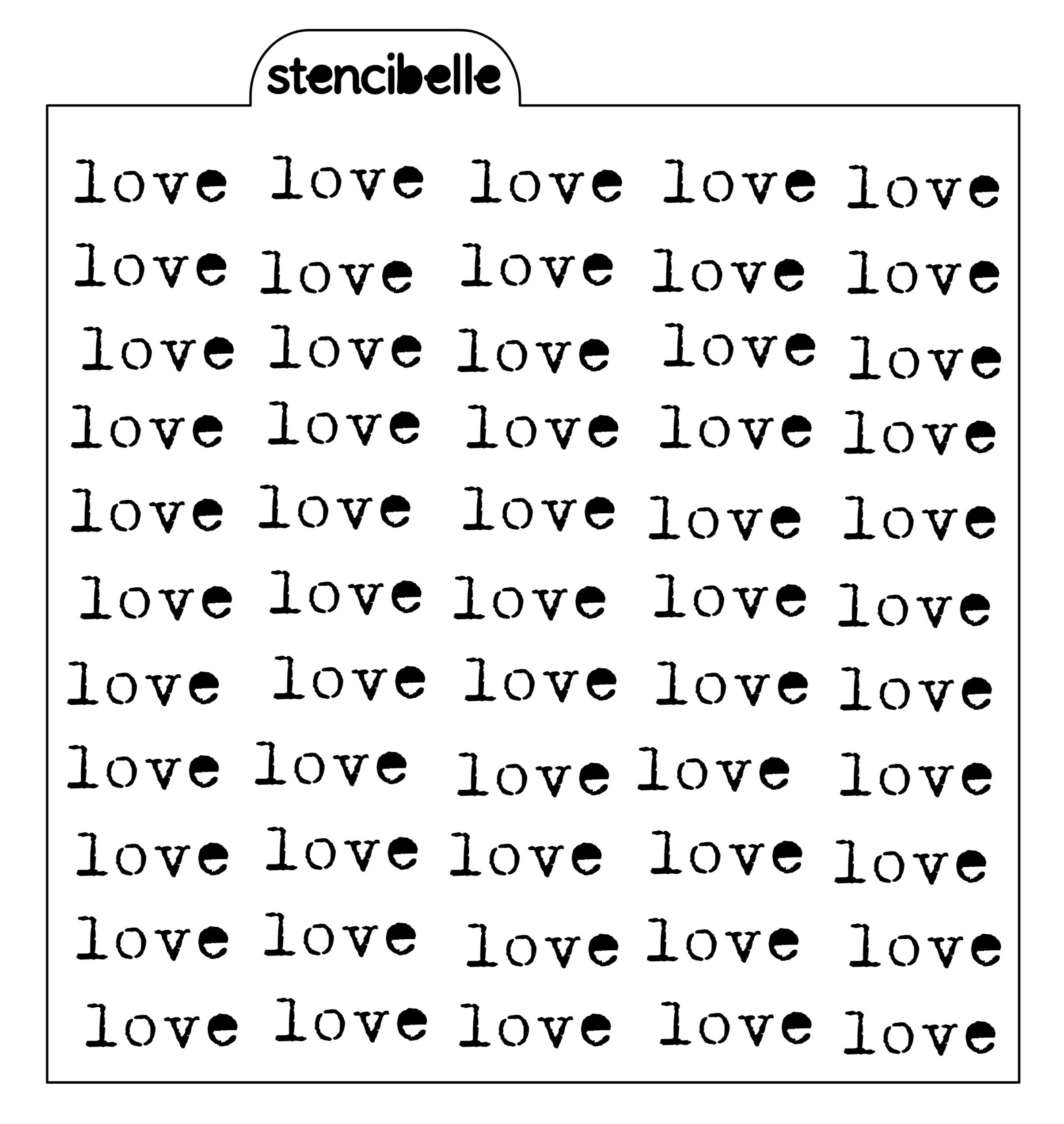Love Stencils Designs